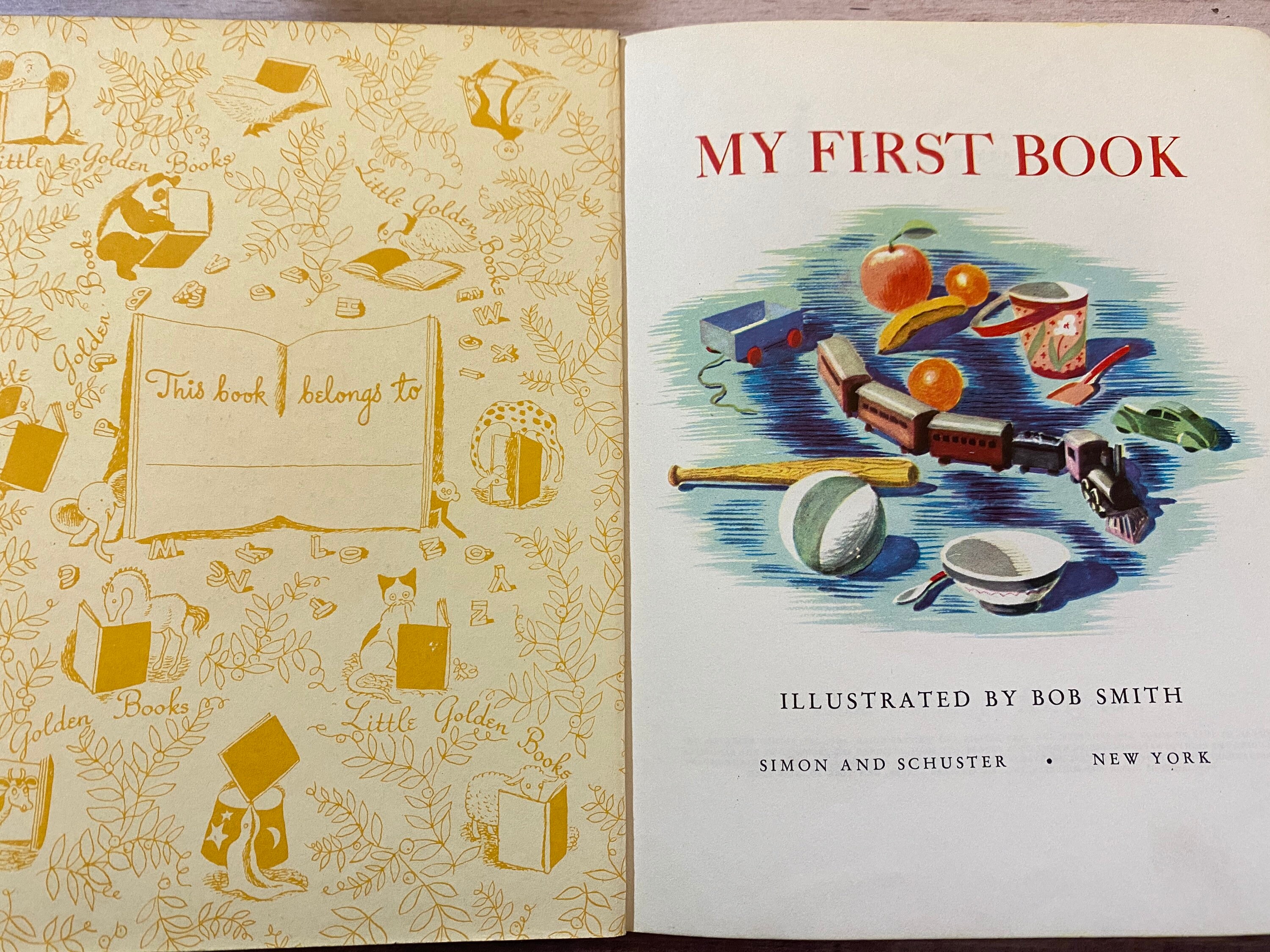 My First Book A Little Golden Book. Vintage Childrens Book. - Etsy