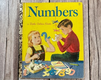 Vintage Children's A Little Golden Book Collection, Numbers, 1955 ...