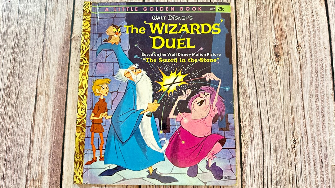 Walt Disney's the Wizards' Duel, A Little Golden Book. First Edition ...
