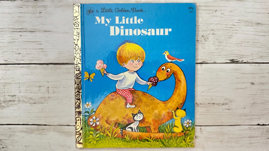 My Little Dinosaur - A Little Golden Book - Vintage Children’s Book - Etsy