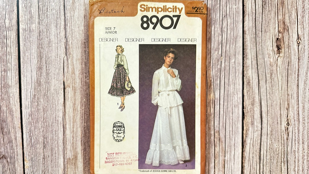Simplicity Sewing Pattern 8907 - Uncut - Vintage Skirt and Blouse ...