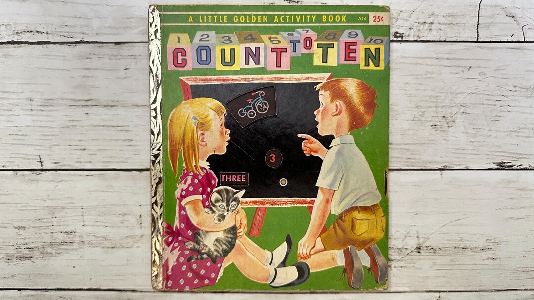 Count to Ten - A Little Golden Activity Book - First Edition - Vintage ...