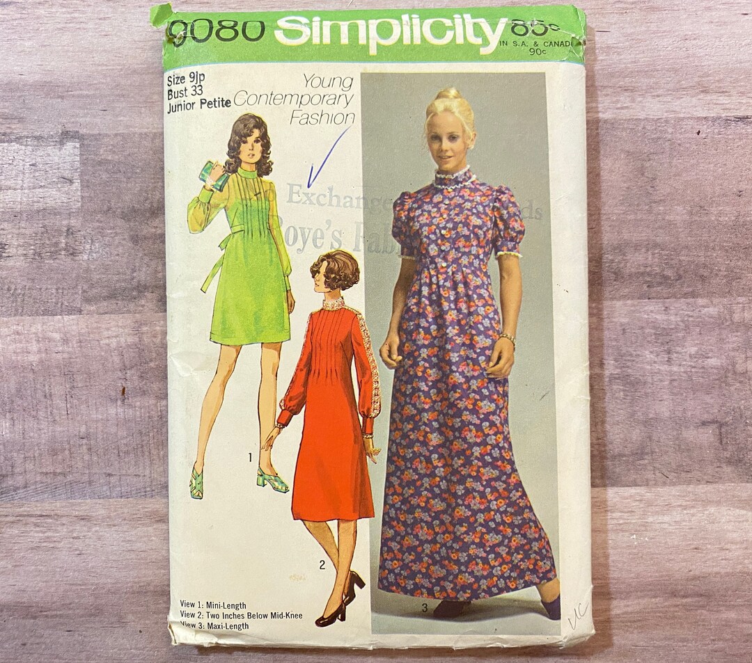 Simplicity Sewing Pattern 9080 - Uncut - Vintage Dress Pattern - Etsy