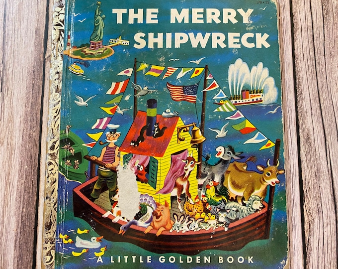 The Merry Shipwreck, A Little Golden Book. First Edition. Vintage ...