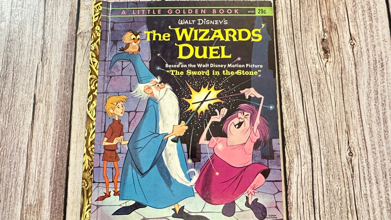 Walt Disney's the Wizards' Duel A Little Golden Book. - Etsy
