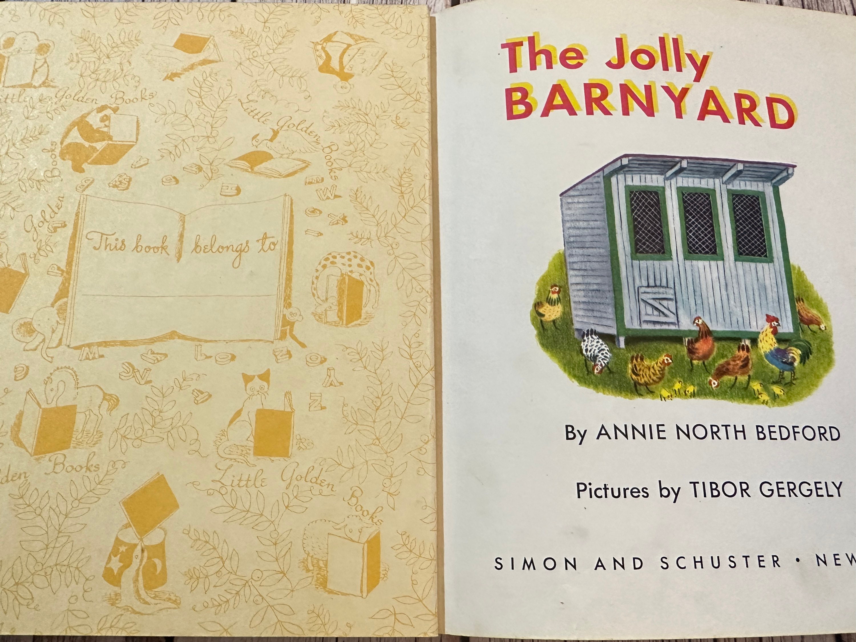 The Jolly Barnyard A Little Golden Book. First Edition. - Etsy