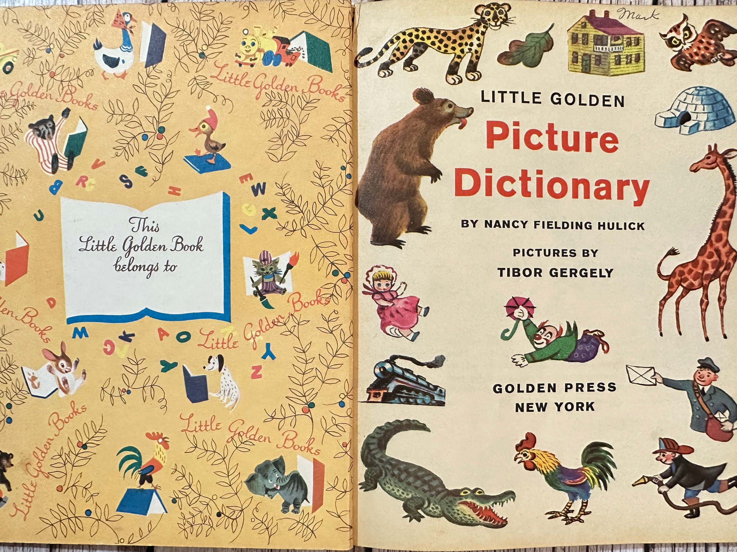 Little Golden Picture Dictionary. A Little Golden Book. - Etsy