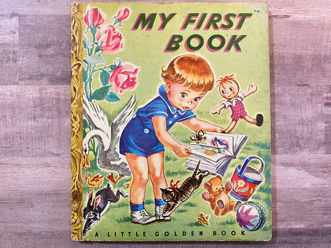 My First Book A Little Golden Book. Vintage Childrens Book. | Etsy