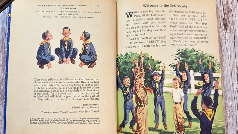 Cub Scouts, A Giant Little Golden Book. First Edition. Vintage Children ...