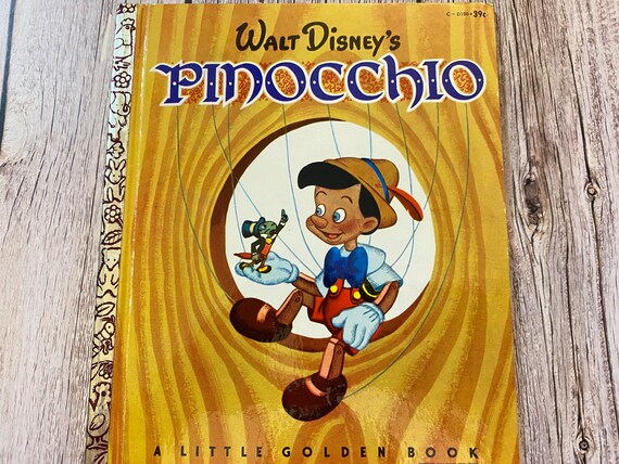 Walt Disney's Pinocchio A Little Golden Book. Vintage - Etsy