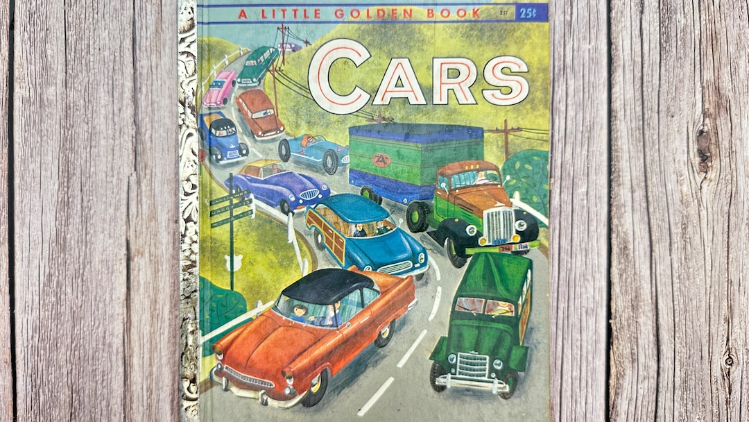 Cars, A Little Golden Book. First Edition. Vintage Children's Book. - Etsy