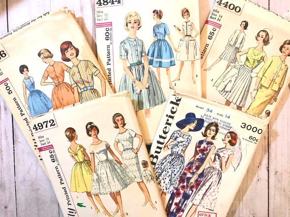Vintage Sewing Pattern. Vintage Dress. Blouse Jacket and | Etsy