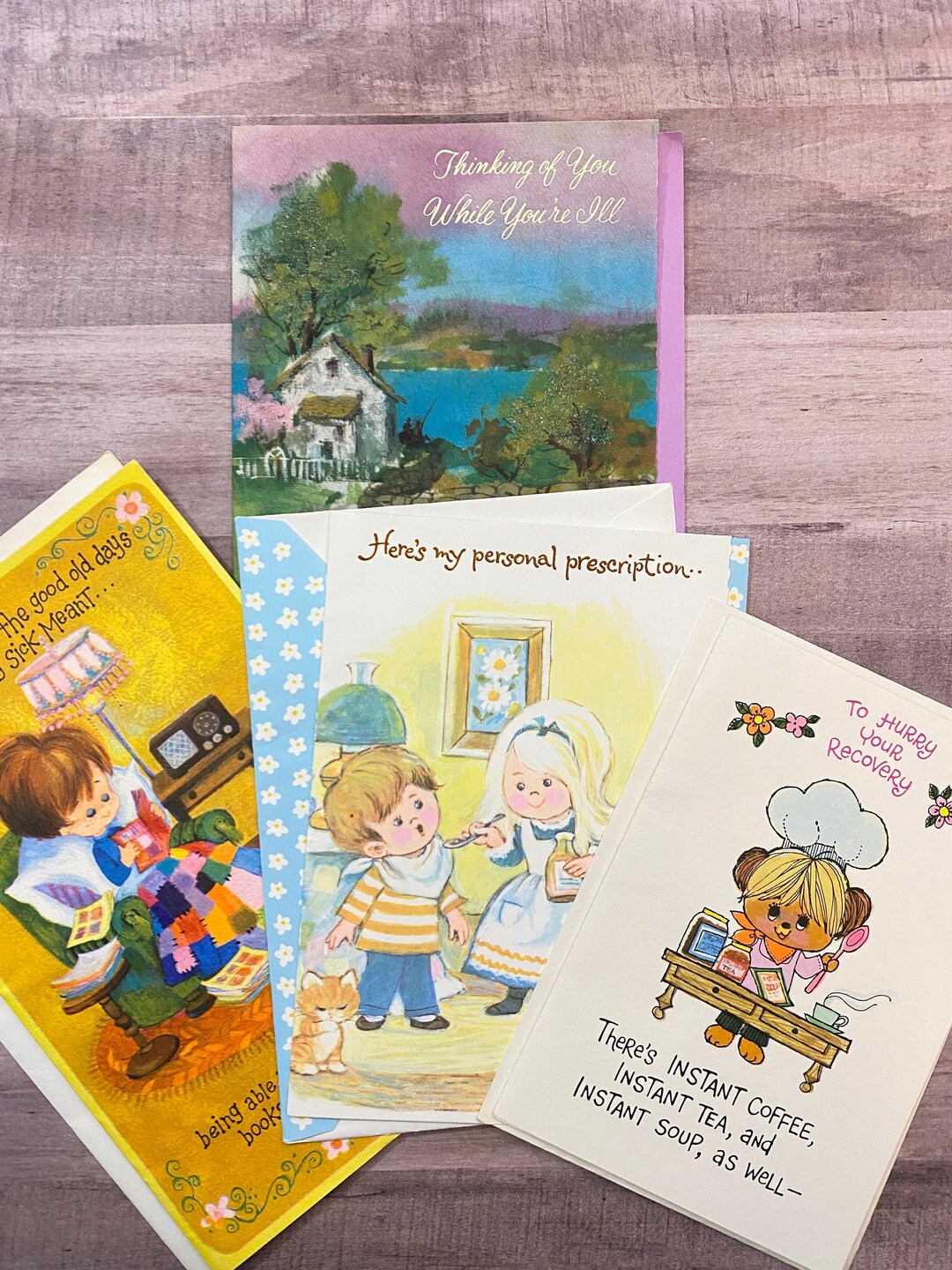 Vintage Get Well Greeting Card. - Etsy