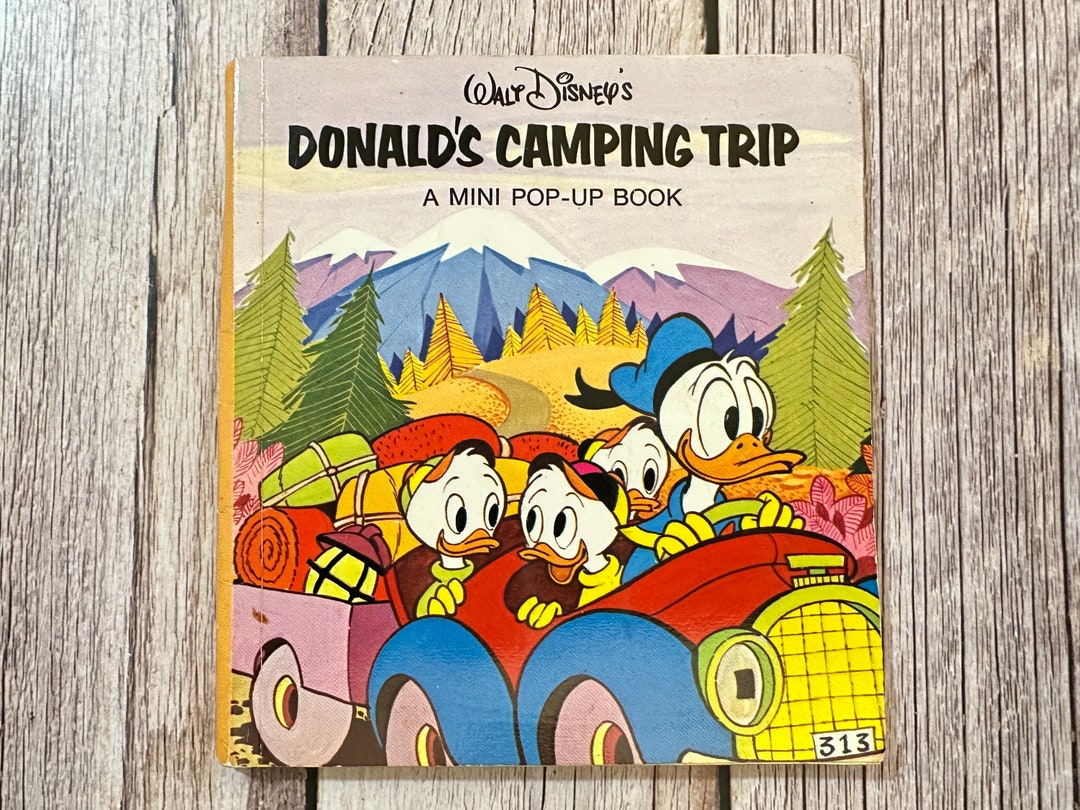 Walt Disney's Donald's Camping Trip, A Mini Pop-up Book. Vintage ...