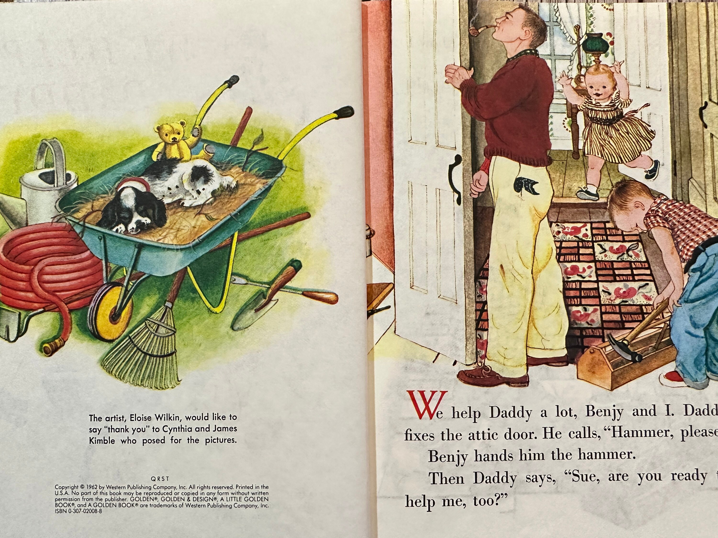 We Help Daddy A Little Golden Book. Illustrated by Eloise - Etsy
