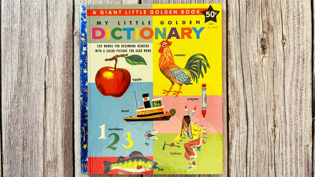 My Little Golden Dictionary, A Giant Little Golden Book. Vintage ...