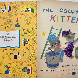 The Color Kittens - A Little Golden Book - Vintage Children's Book - Etsy