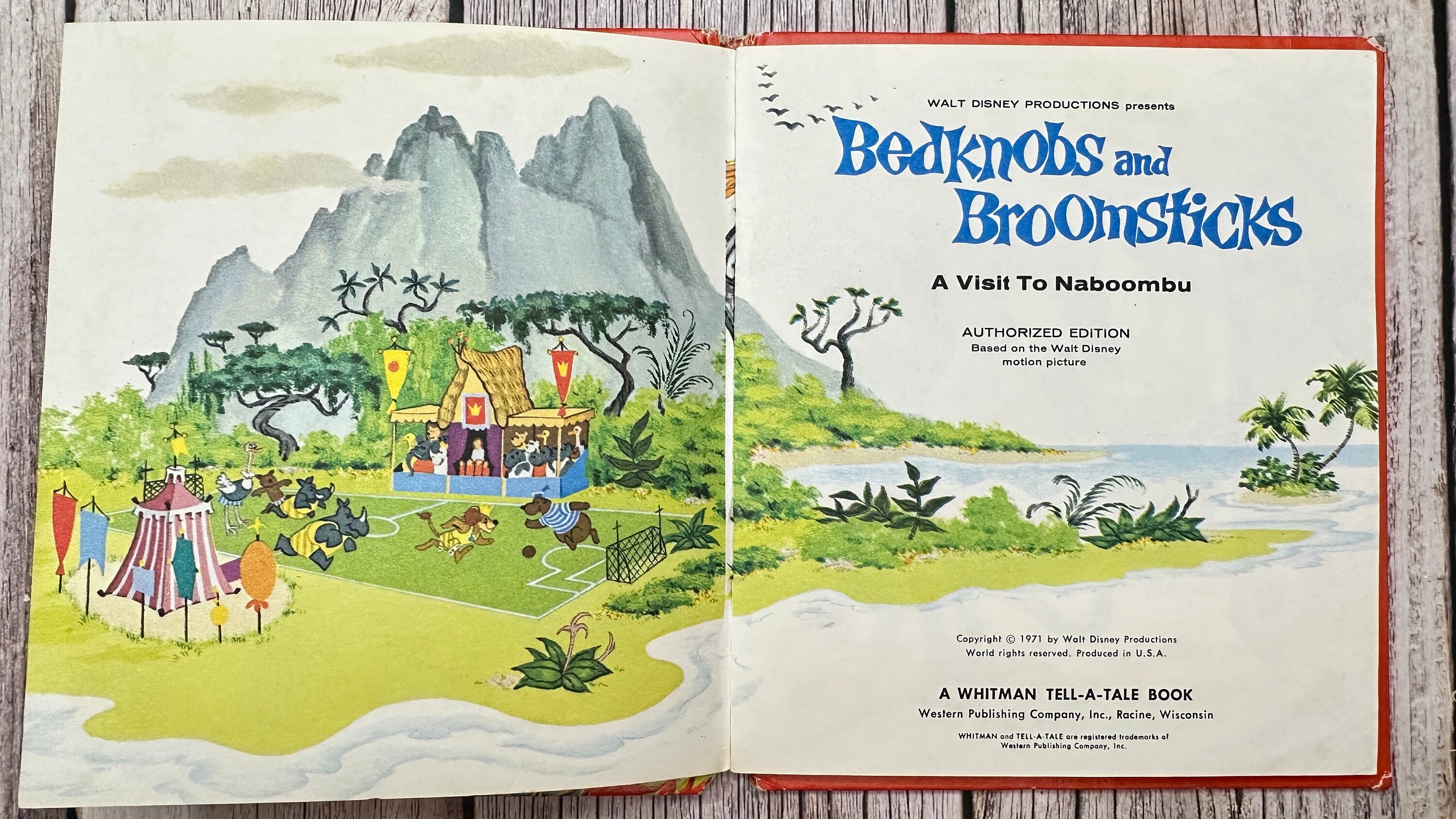 Vintage Bedknobs and Broomsticks Book: A Visit to Naboombu - Etsy