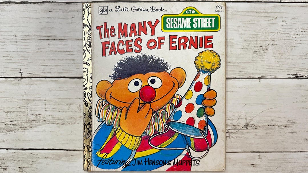 The Many Faces of Ernie - A Little Golden Book - Sesame Street Vintage ...