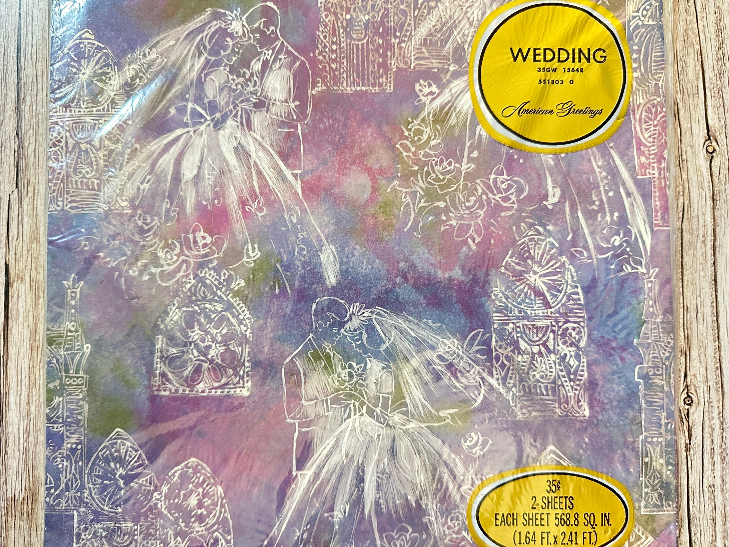 Vintage Wedding Wrapping Paper