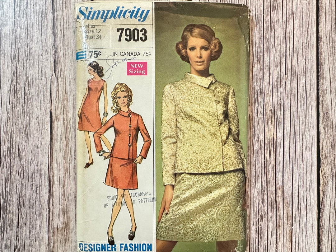 Simplicity Sewing Pattern 7903. Vintage Dress and Jacket. Uncut Pattern ...