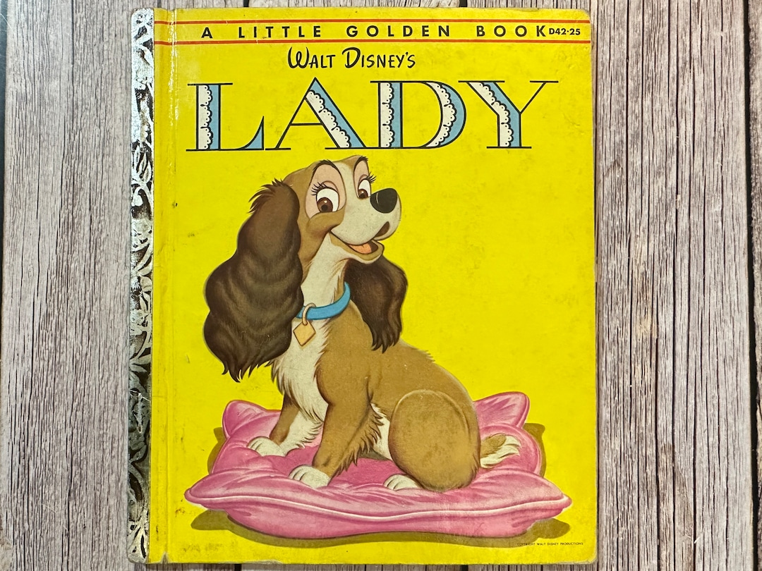 Walt Disney's Lady. A Little Golden Book. Vintage Children’s Book. - Etsy