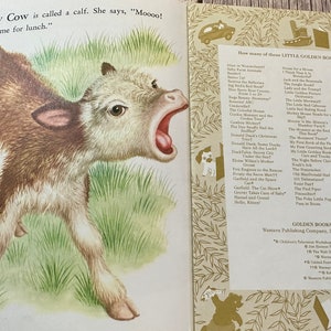 Baby Farm Animals, A Little Golden Book. Vintage Children's Book. - Etsy