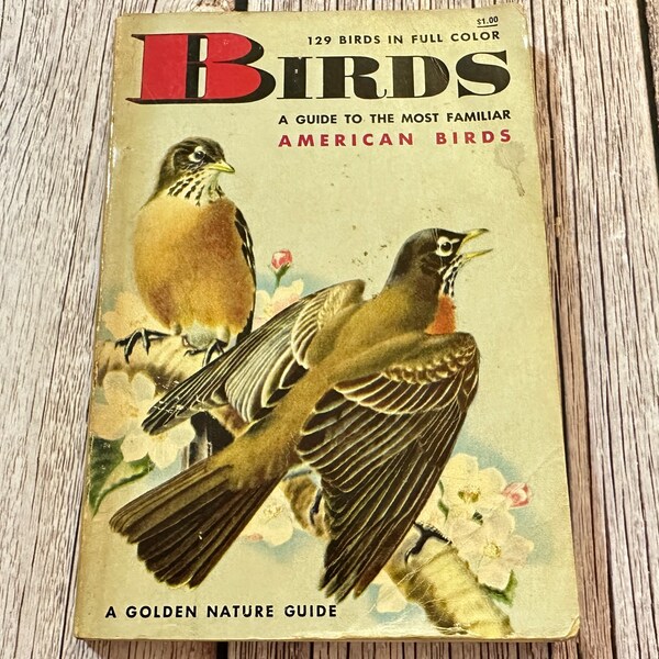 Vintage Bird Book - Etsy