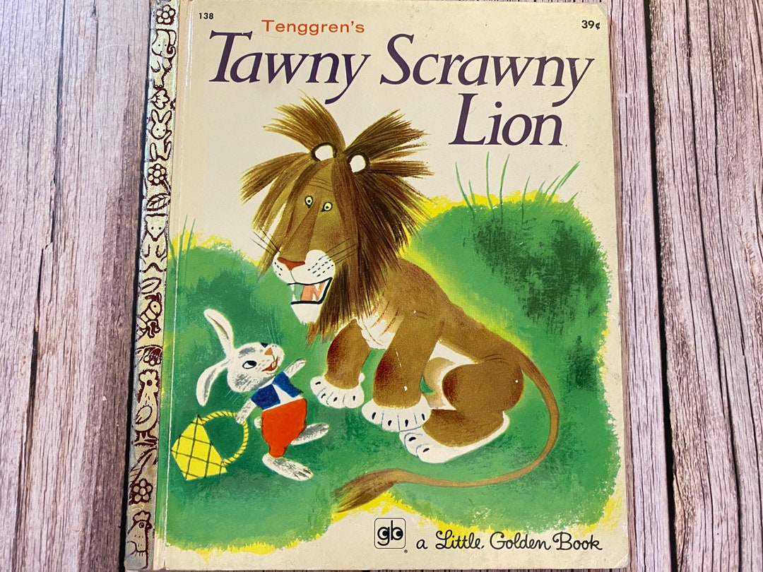 Tawny Scrawny Lion, A Little Golden Book. Vintage Children’s Book. - Etsy