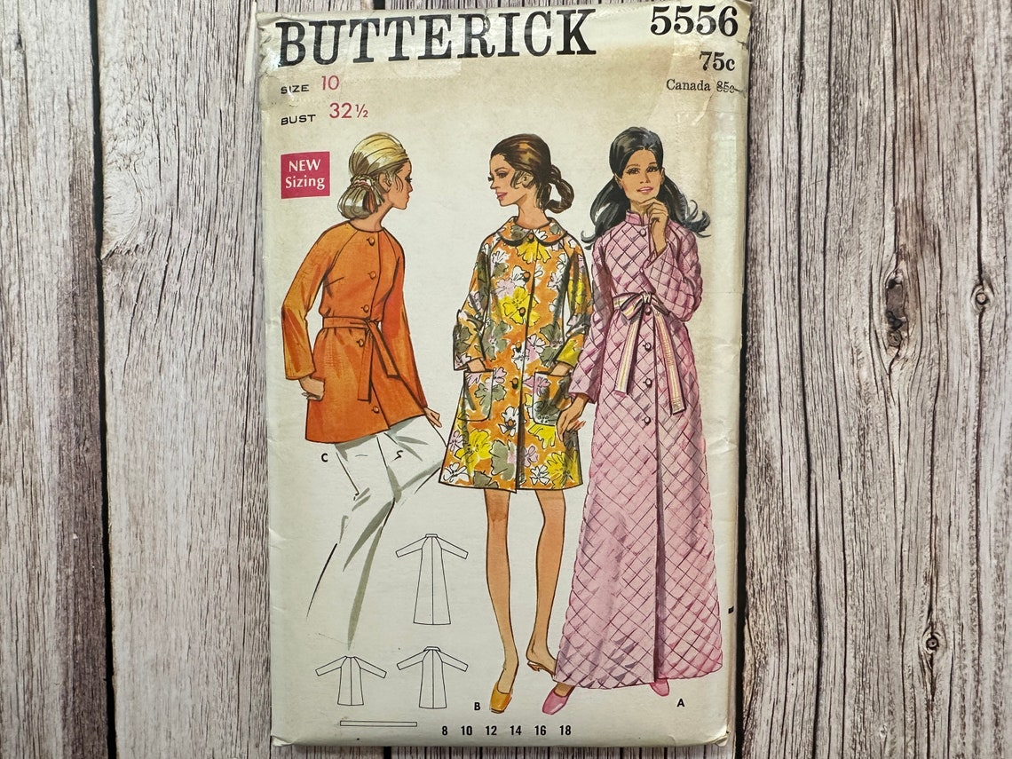Butterick Robe Sewing Pattern 5556. Uncut Pattern. Vintage - Etsy