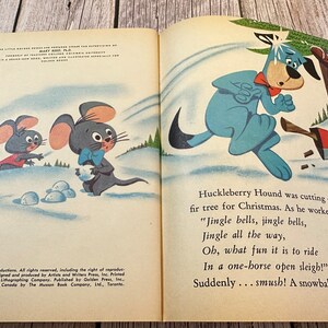 Huckleberry Hound and the Christmas Sleigh. A Little Golden Book ...