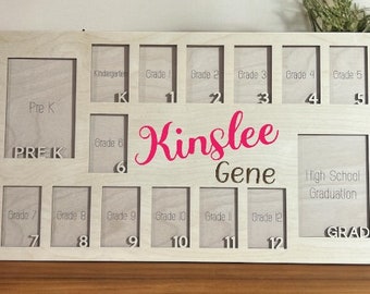 Personalized School Photo Frame, Kindergarten-graduation Photo Frame ...
