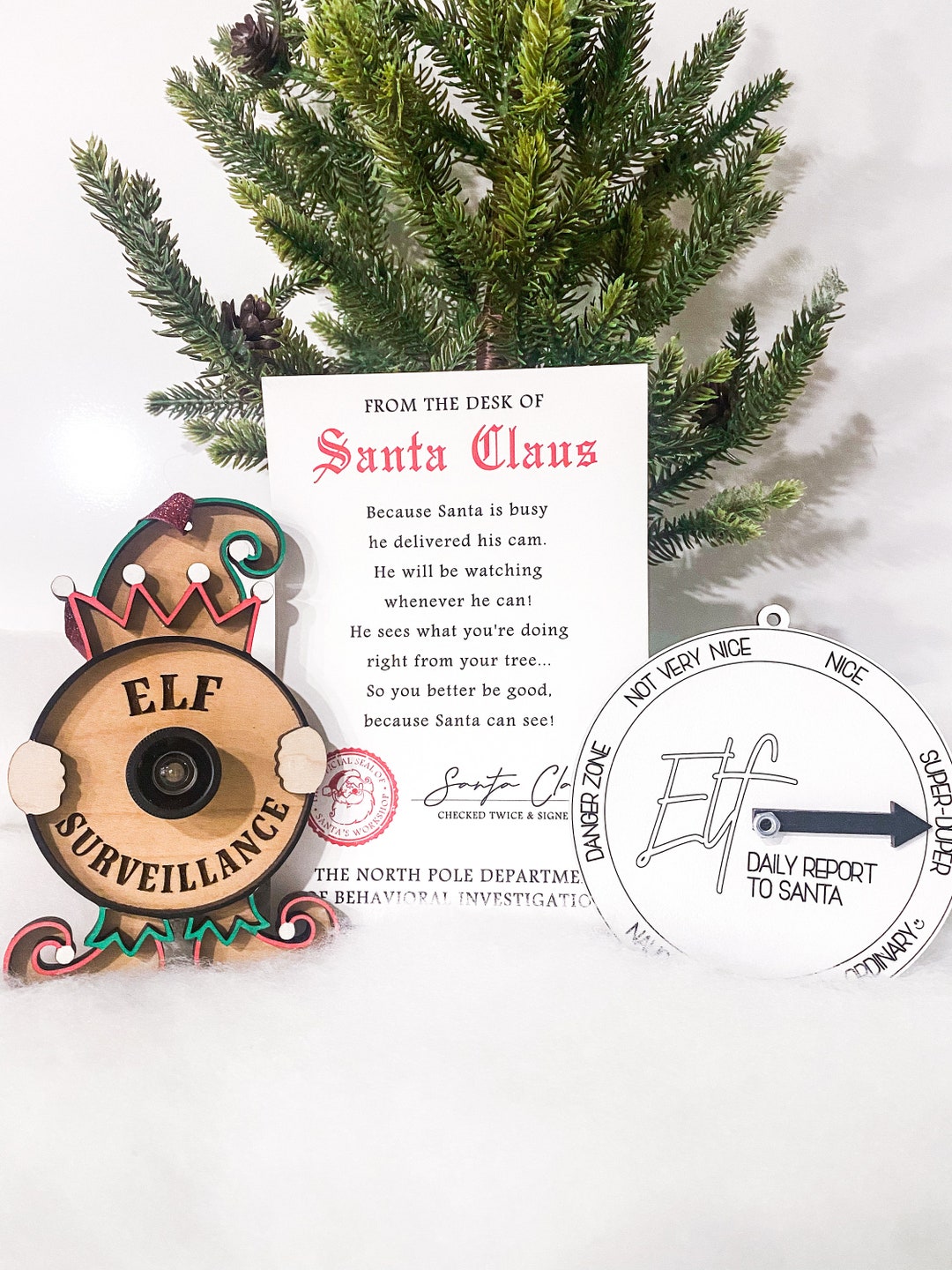 Elf Surveillance Camera, Santa Cam, Naughty/ Nice Spinner, Kids ...