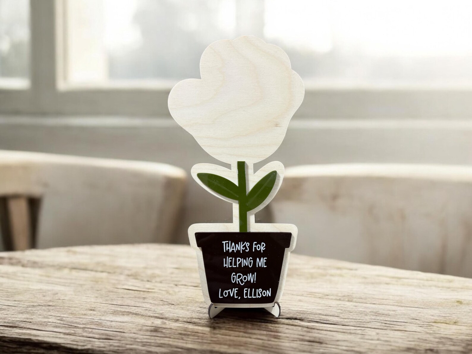 Personalized Handprint Flowerpot Sign: DIY Keepsake Gift - Etsy
