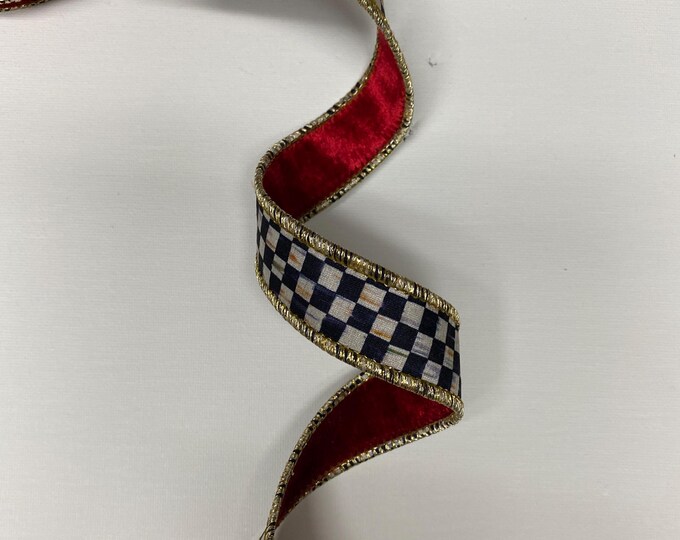 Sold by the Yard Mackenzie Childs Authentic Courtly Check Wire Edge ...