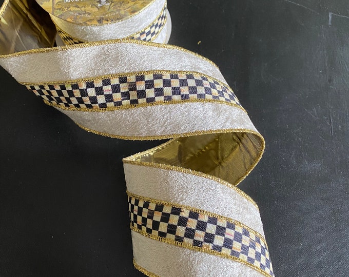 Sold by the Yard Mackenzie Childs Authentic CREAM VELVET With Courtly ...