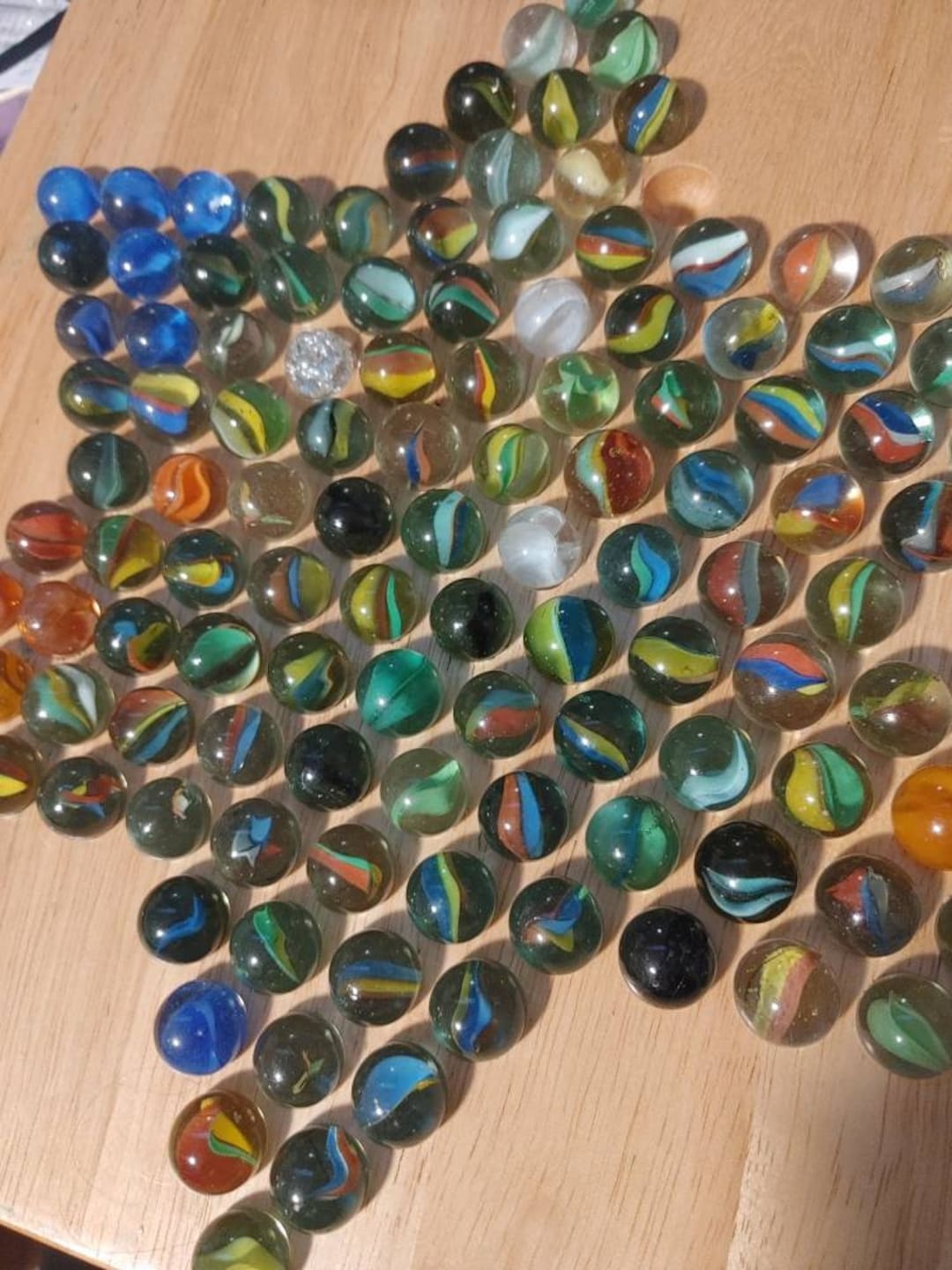 30 Marbles Lots of Cats Eyes I Have Imperfections for Collectors Too ...
