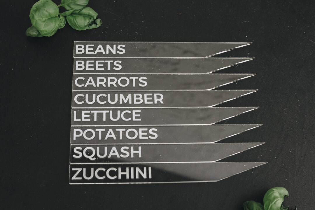 Vegetable and Herb Garden Marker- Laser Cut File SVG and PDF - Etsy