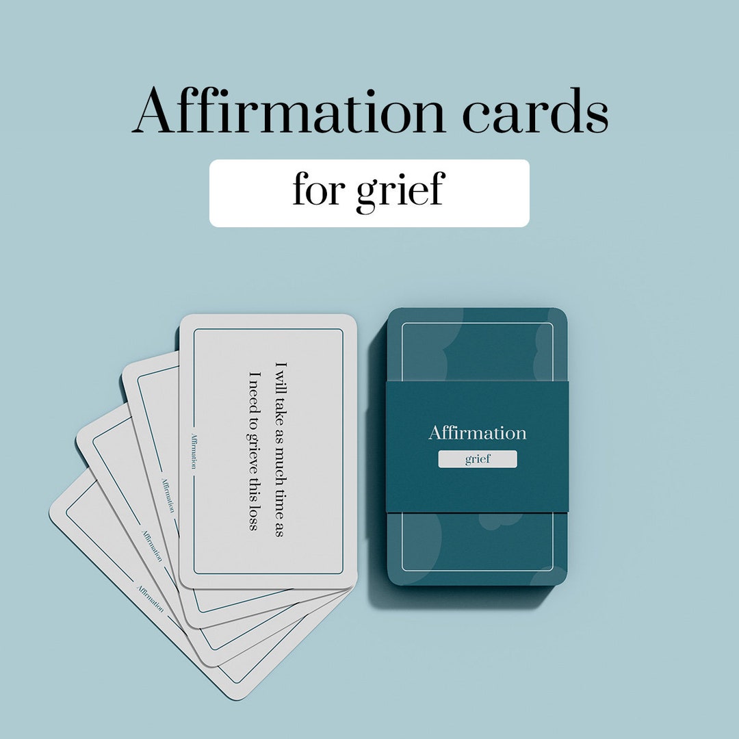 50 Grief Affirmation Cards Printable Digital Affirmation - Etsy