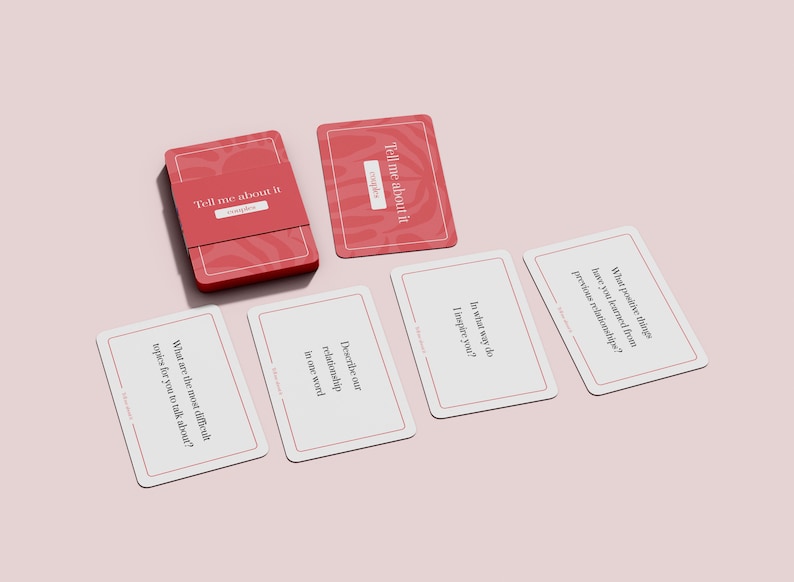 50 Conversation Cards Couples Communication Cards Date Cards Therapy ...