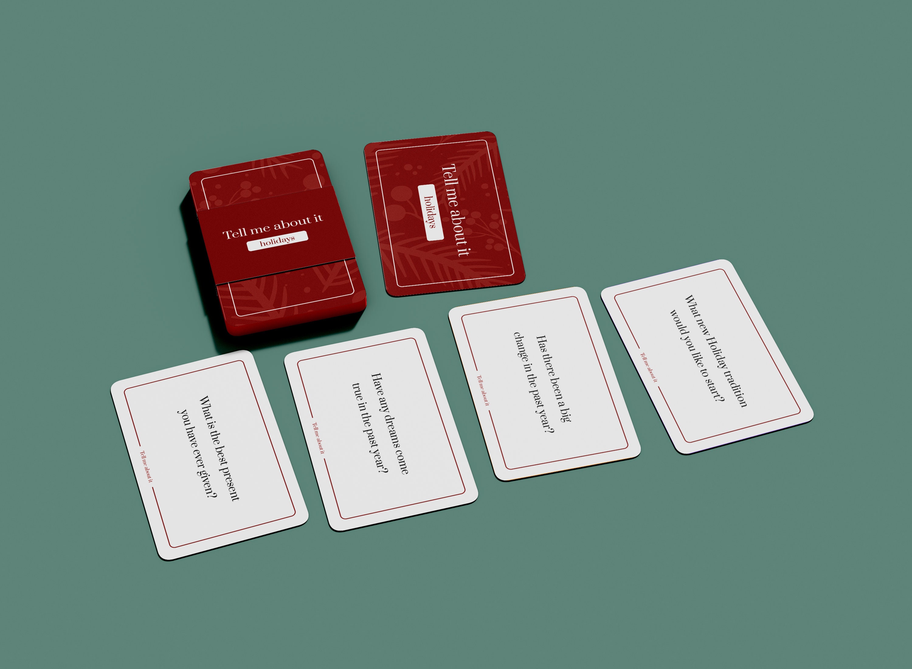 50 Conversation Cards Holidays | Therapy Questions | Icebreaker ...