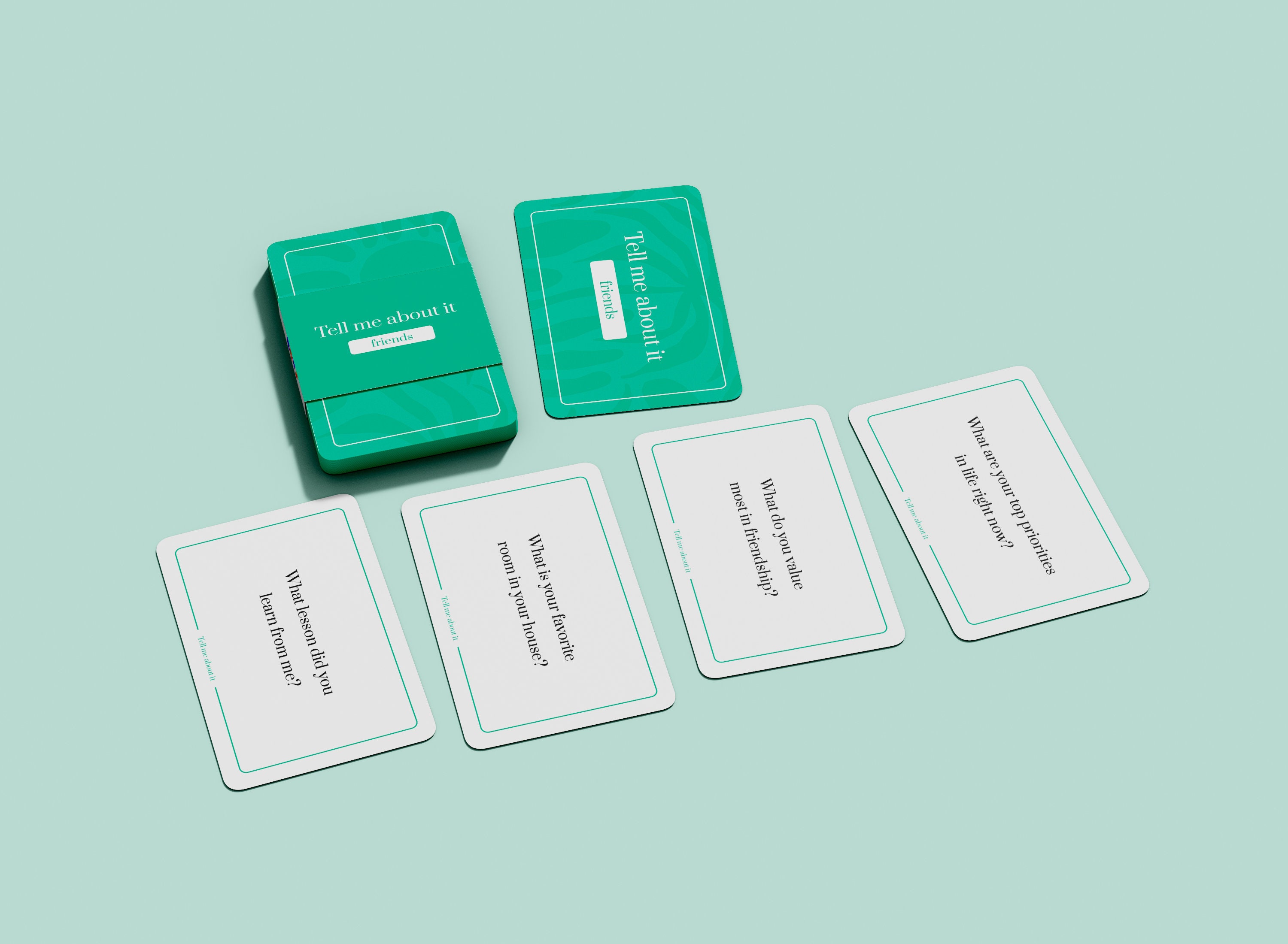 50 Conversation Cards Friends Therapy Questions Icebreaker Conversation ...