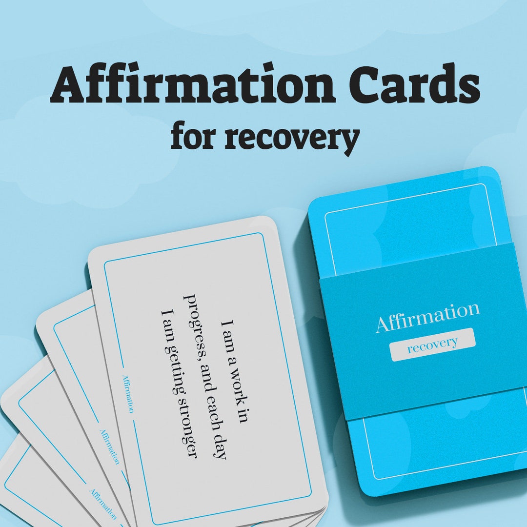 50 Addiction Recovery Affirmation Cards Printable| I Am Enough ...