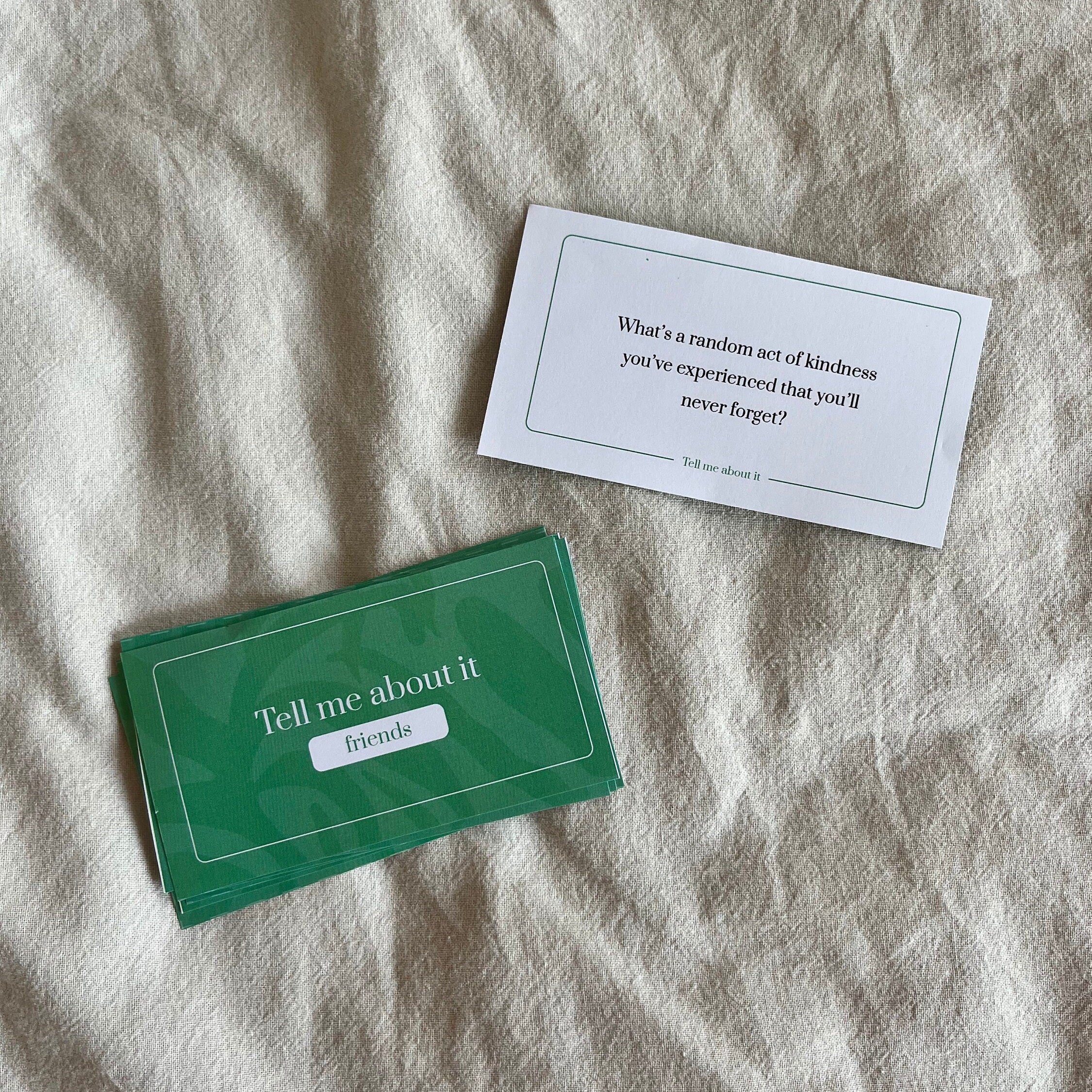 50 Conversation Cards Friends Therapy Questions Icebreaker - Etsy