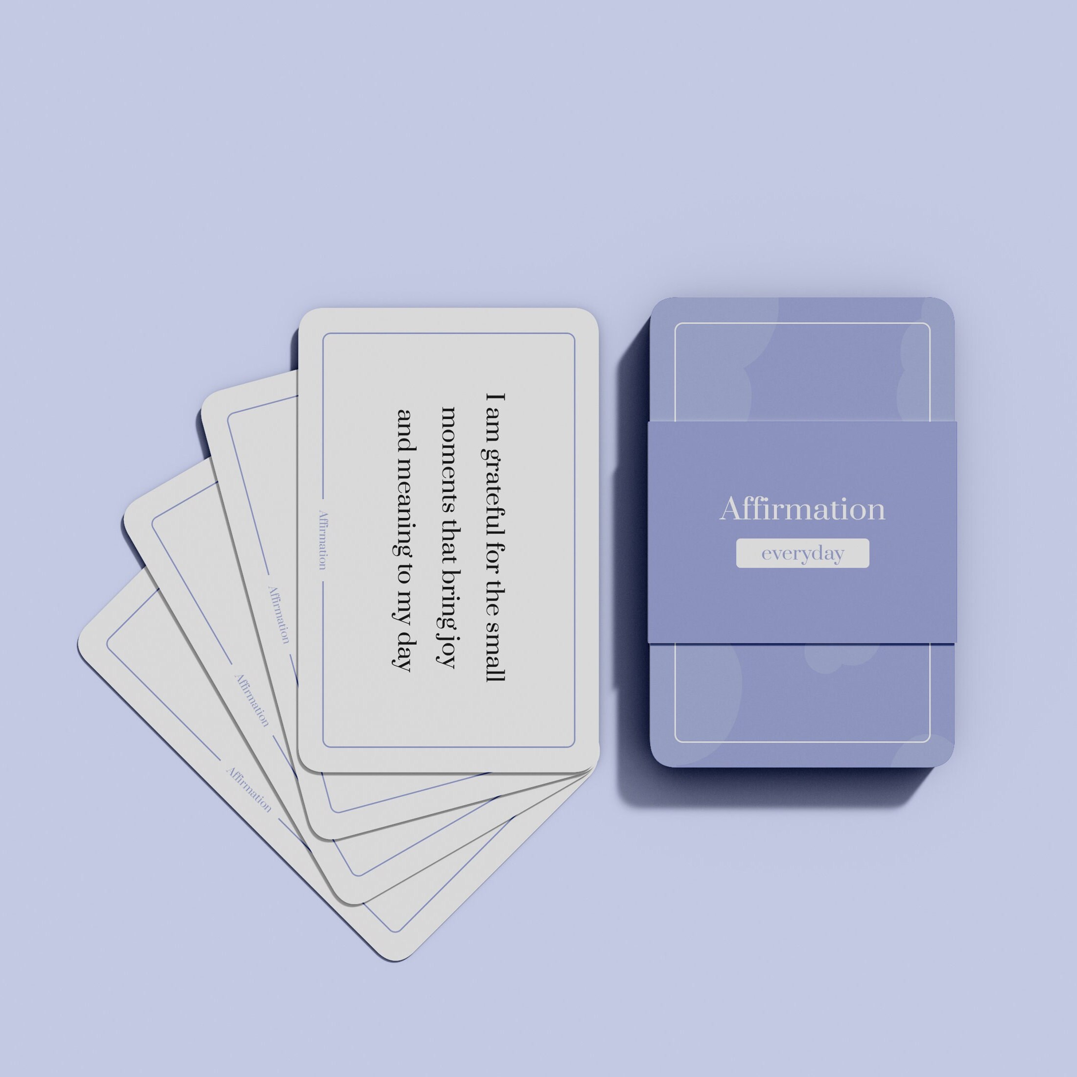 50 Everyday Affirmation Cards Printable I Am Enough One Day at a Time ...