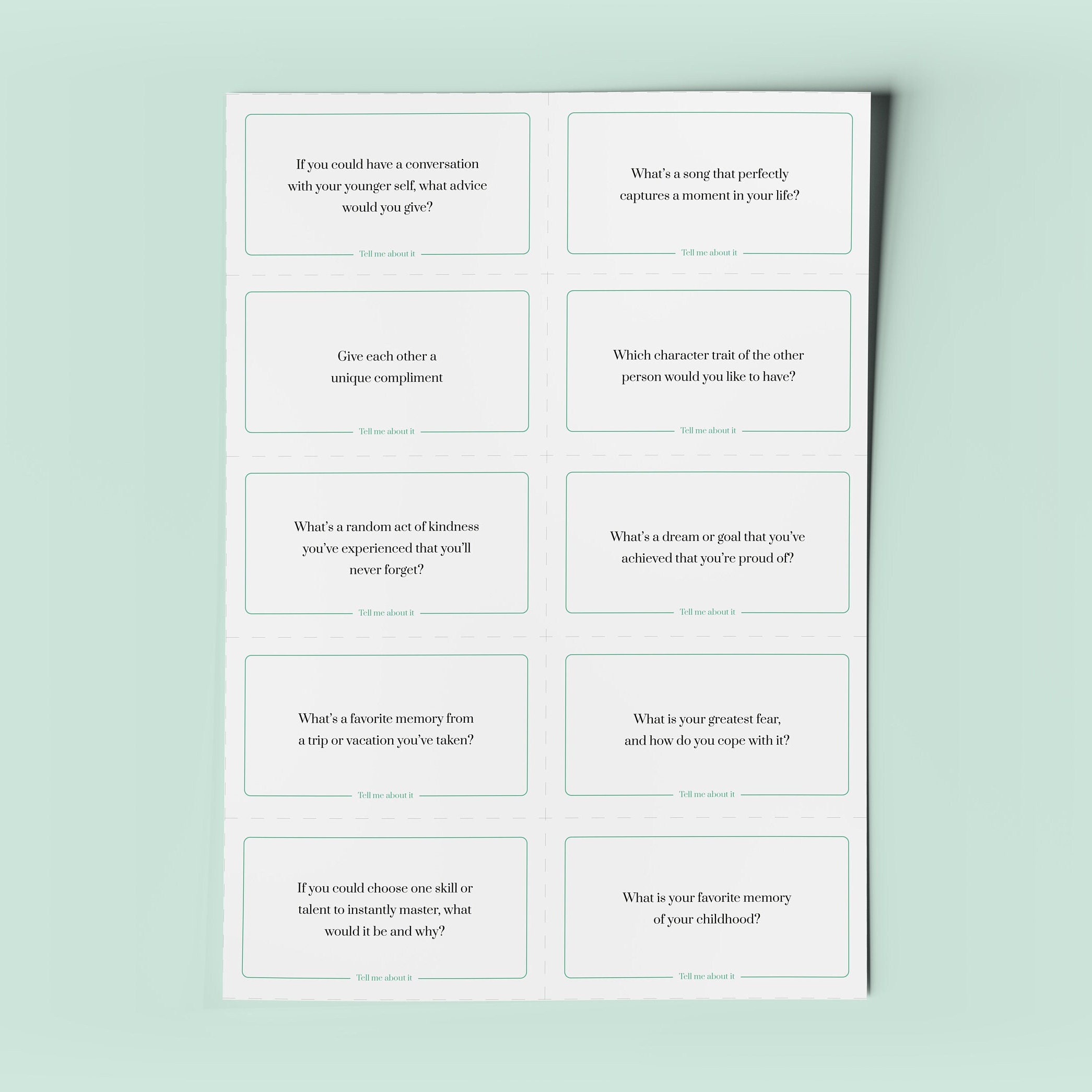50 Conversation Cards Friends Therapy Questions Icebreaker Conversation ...