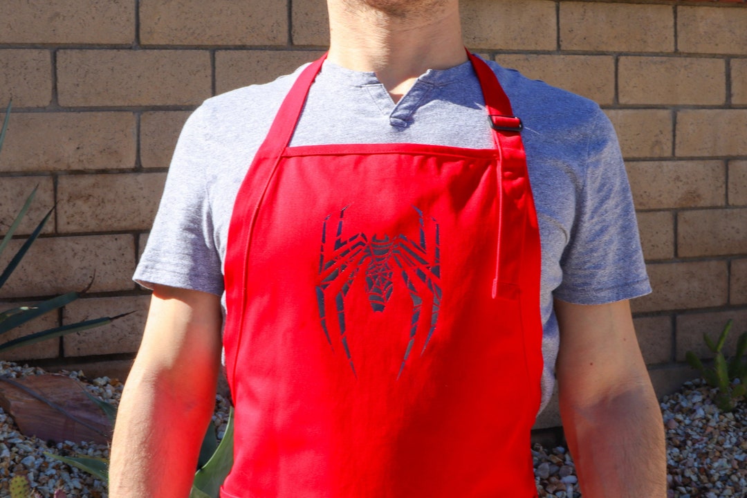 Spider Web Chef Apron: Unisex Comic Hero Gift - Etsy