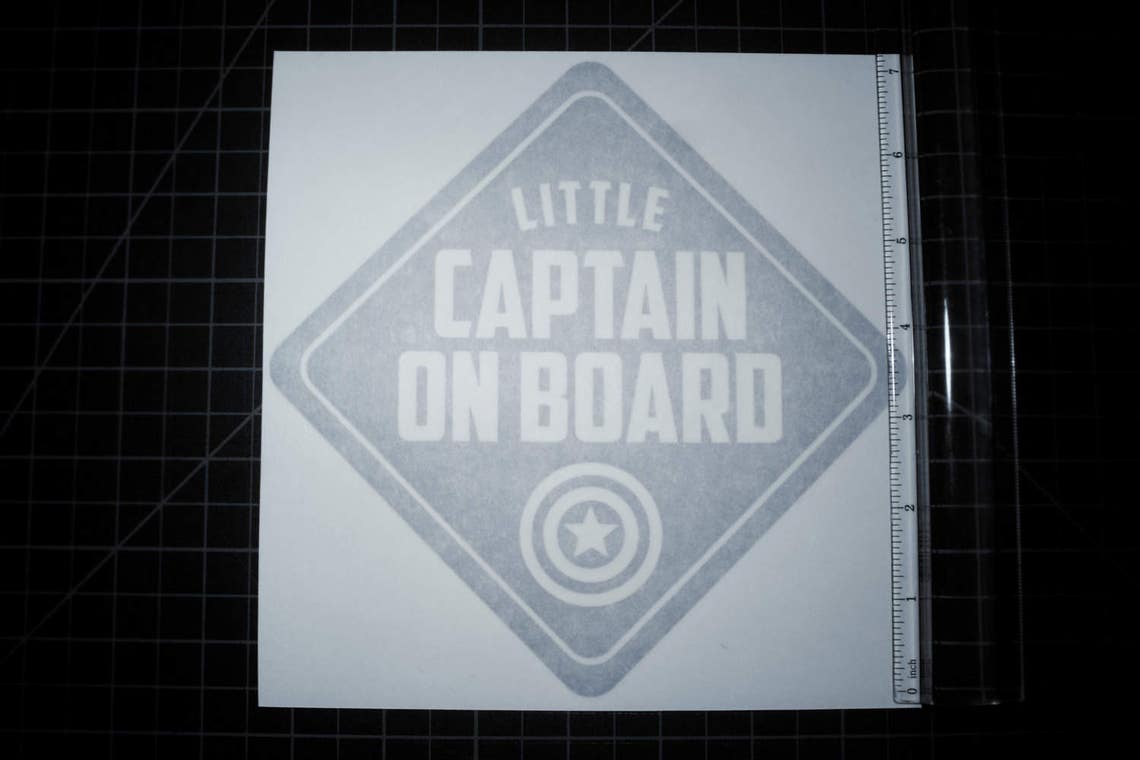 Little Captain on Board Decal Sticker Metallic Blue | Etsy
