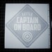 Little Captain on Board Decal Sticker, Metallic, Blue, Special, Baby ...