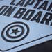 Little Captain on Board Decal Sticker, Metallic, Blue, Special, Baby ...